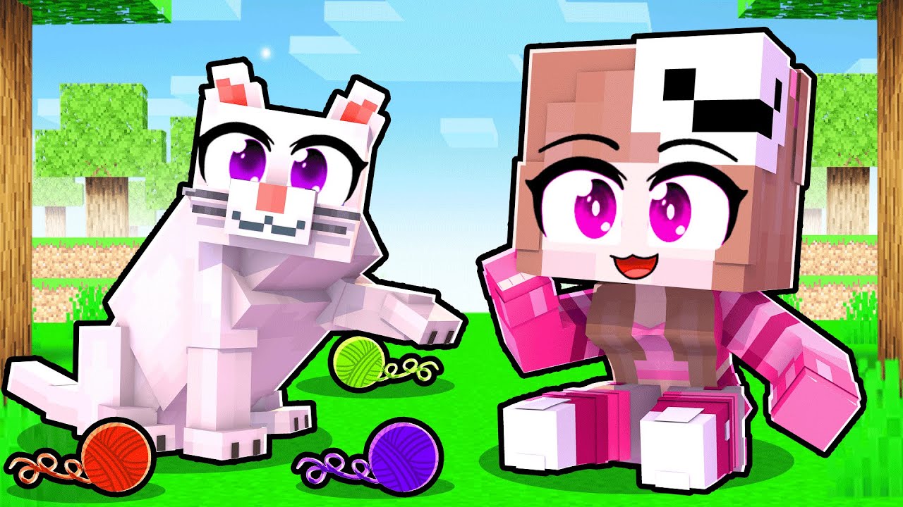 JOGANDO como BEBÊ GATO no MINECRAFT! - YouTube