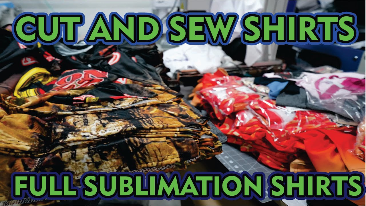 80 CUT SEW FULL SUBLIMATION SHIRTS IN 2 DAYS - YouTube