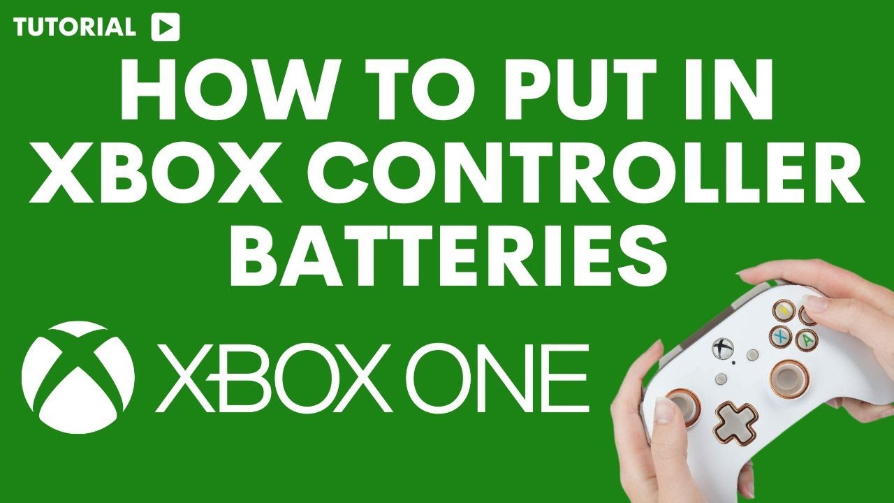 How to put batteries in a Xbox one controller - YouTube