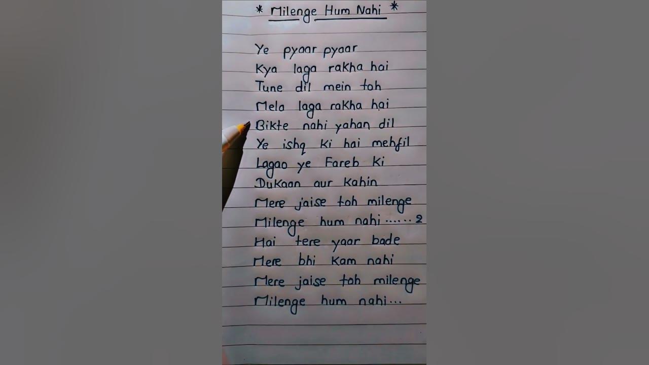 Milenge Hum Nahi | Kunaal Vermaa Aditya Dev Hindi song 2024 Mere Jaise ...