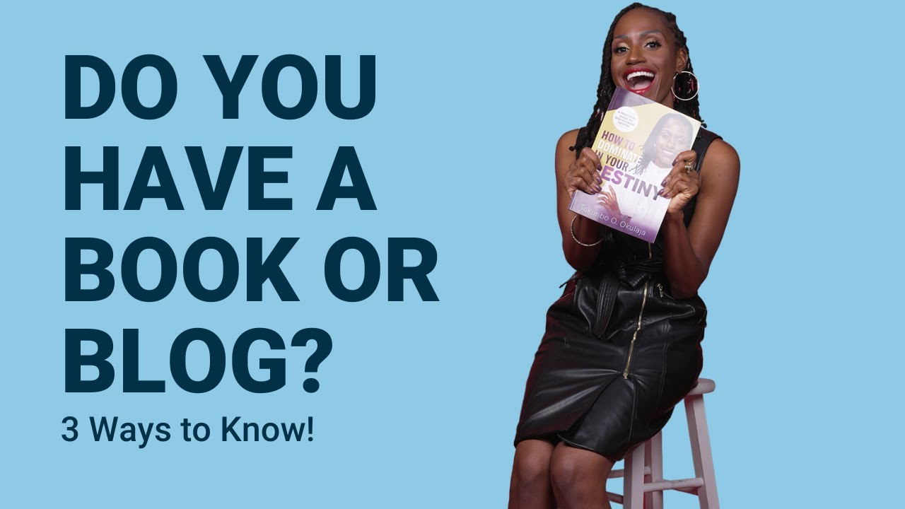 Do you have a book or blog? - YouTube