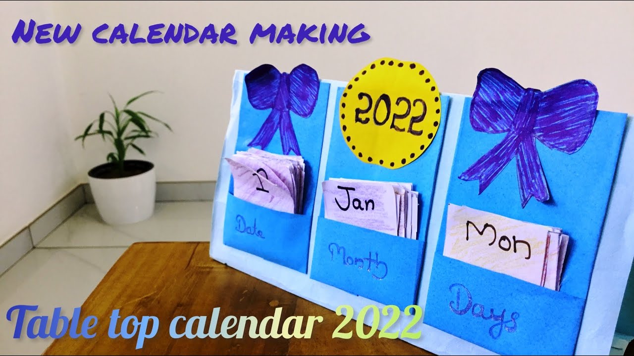 How To Make Table Top Calendar Of 2022 Easy Way Of Making YouTube how-to-make-table-top-calendar-of-2022-easy-way-of-making-youtube