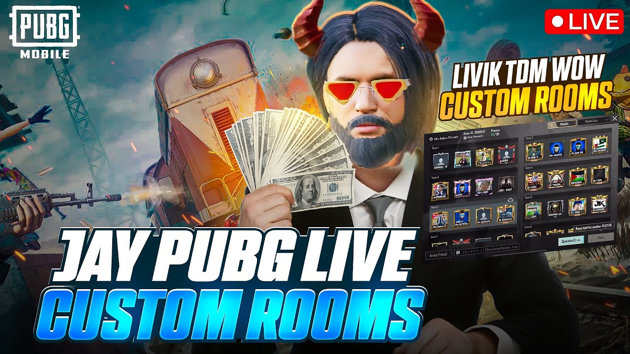 PUBG MOBILE LIVE CUSTOM ROOM |UC CUSTOM ROOM |TDM CUSTOME ROOM |LIVIK ...