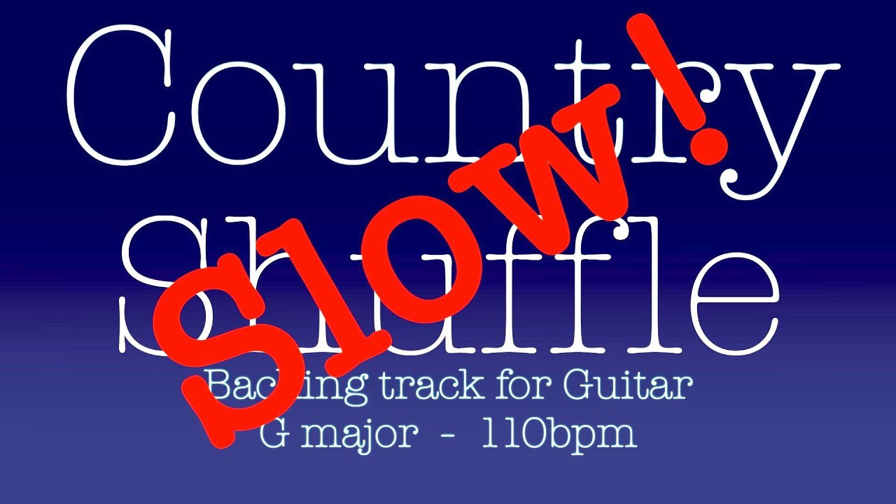 Country Shuffle, Slow version, backing track for Guitar in G major ...