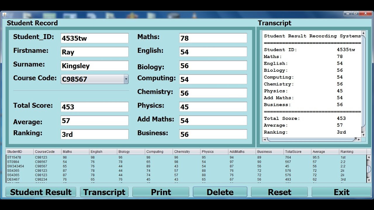 Overview of Student Database Management Systems using SQLite in Java NetBeans - YouTube