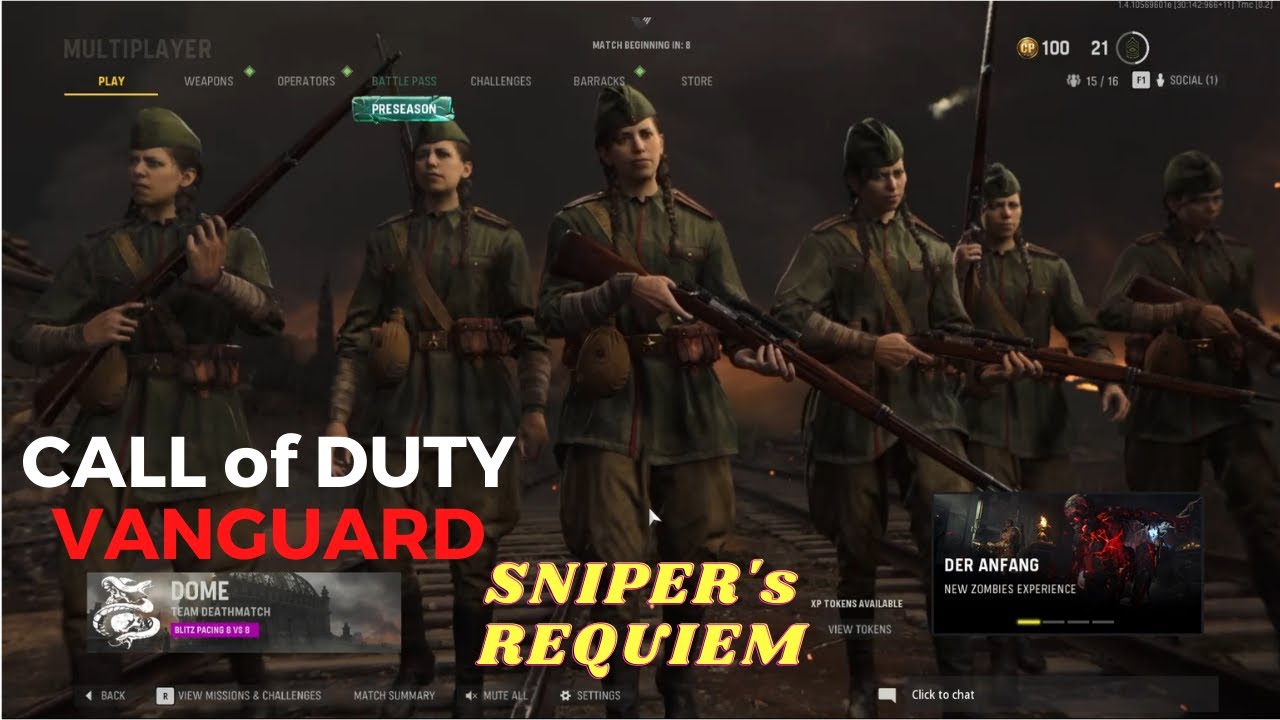 CALL OF DUTY VANGUARD | Sniper's Requiem | Gameplay | Playthrough ...