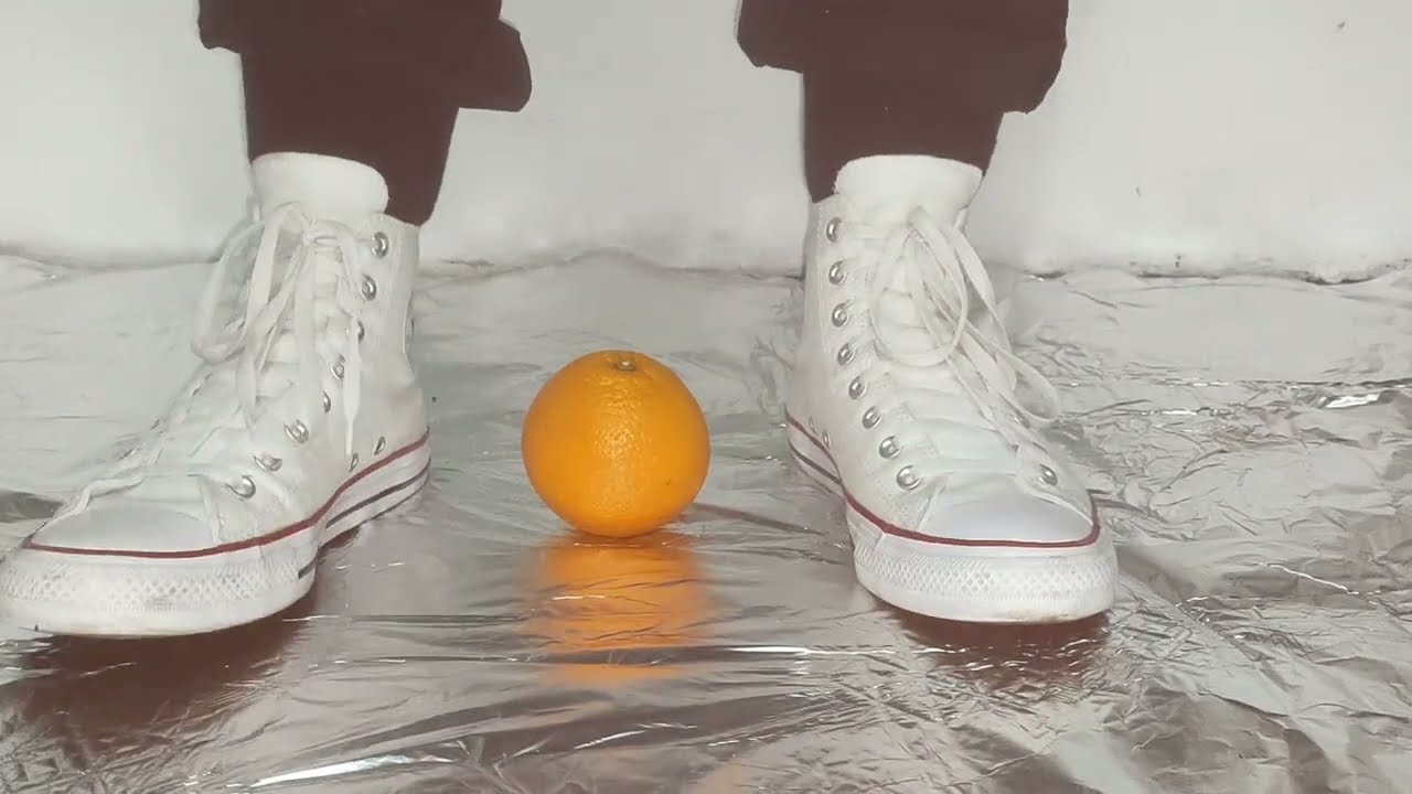White Converses Hi-Top Stomping Orange - YouTube