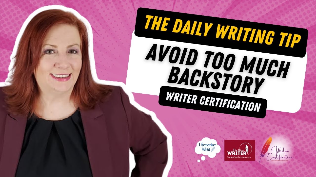 Avoid Too Much Backstory - YouTube