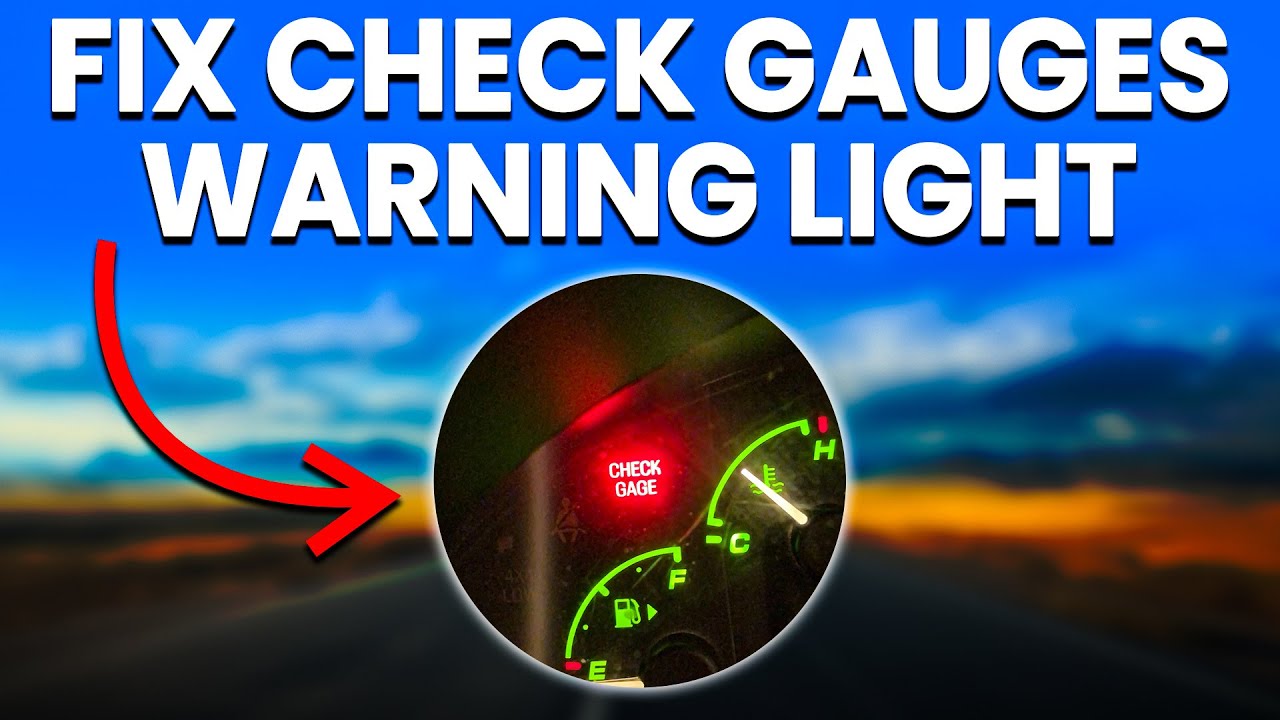 Check Gauges Light: Meaning, Causes, And How To Fix - YouTube