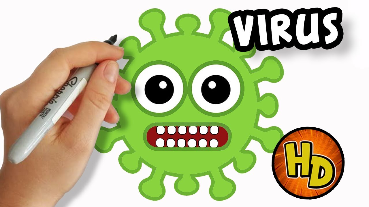 HOW TO DRAW VIRUS | COMO DIBUJAR VIRUS - YouTube
