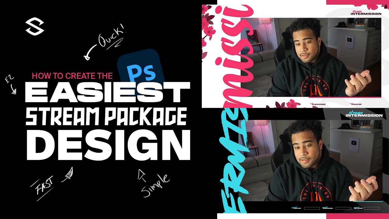 Creating the EASIEST STREAM PACKAGE DESIGN (FREE PSD) - YouTube