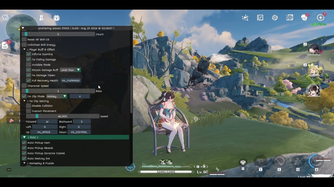 โปร Wuthering Waves Hack Cheat 1.2 2024 | BITNARY.NET - YouTube