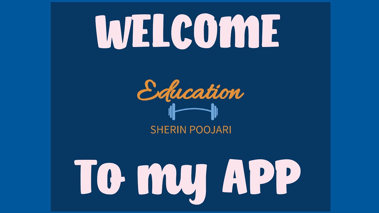 Welcome to My App - YouTube