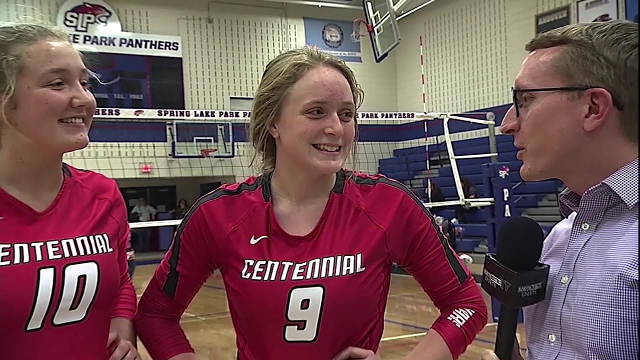 Volleyball Highlights: Centennial @ Spring Lake Park, 10.8.19 - YouTube