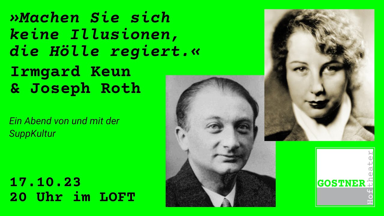Irmgard Keun & Joseph Roth – mit der SuppKultur (Trailer) - YouTube