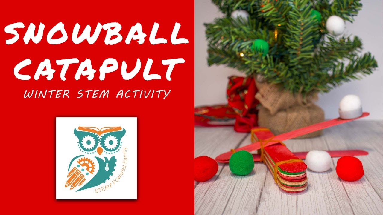 Snowball Catapult -Fun and Easy Winter STEM Activity - YouTube