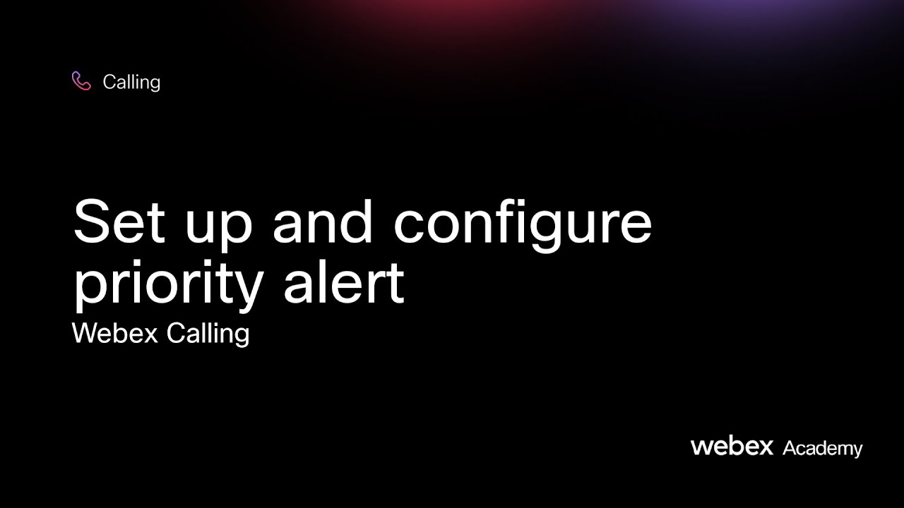 Set up and configure priority alert - YouTube