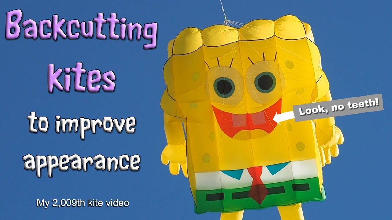 Back-cutting kites to improve appearance - YouTube
