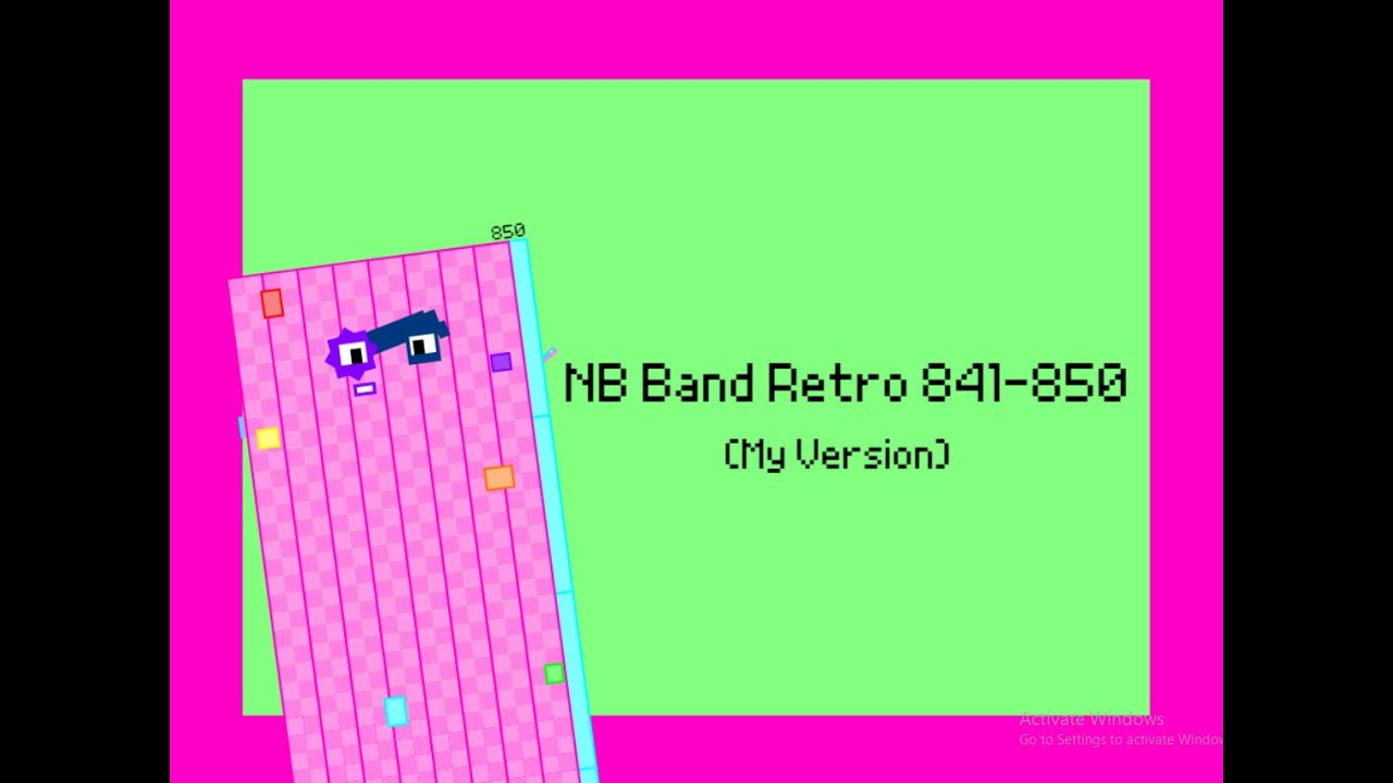 Numberblocks Band Retro 841-850 (My Version) - YouTube
