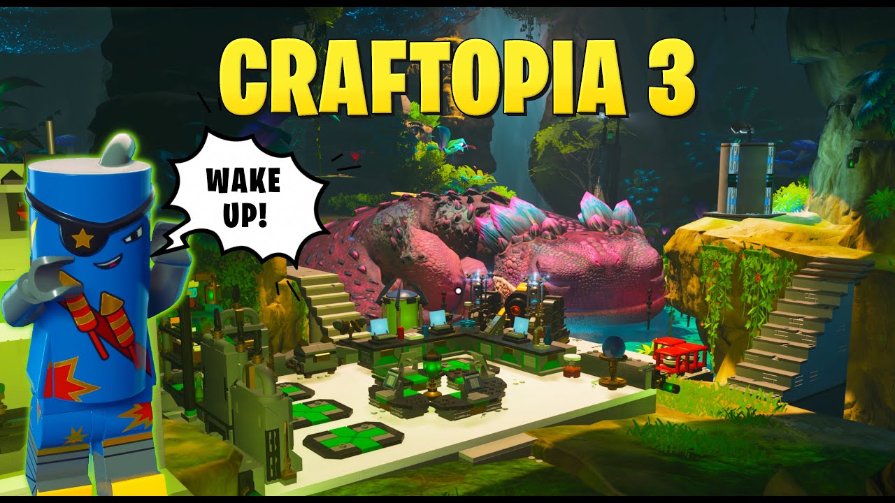 SHOOTING Sleeping KLOMBO! WAKE UP! LEGO Fortnite Craftopia - YouTube