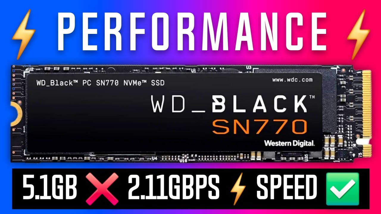 WD Black SN770 Speed And Performance Test Hindi - YouTube