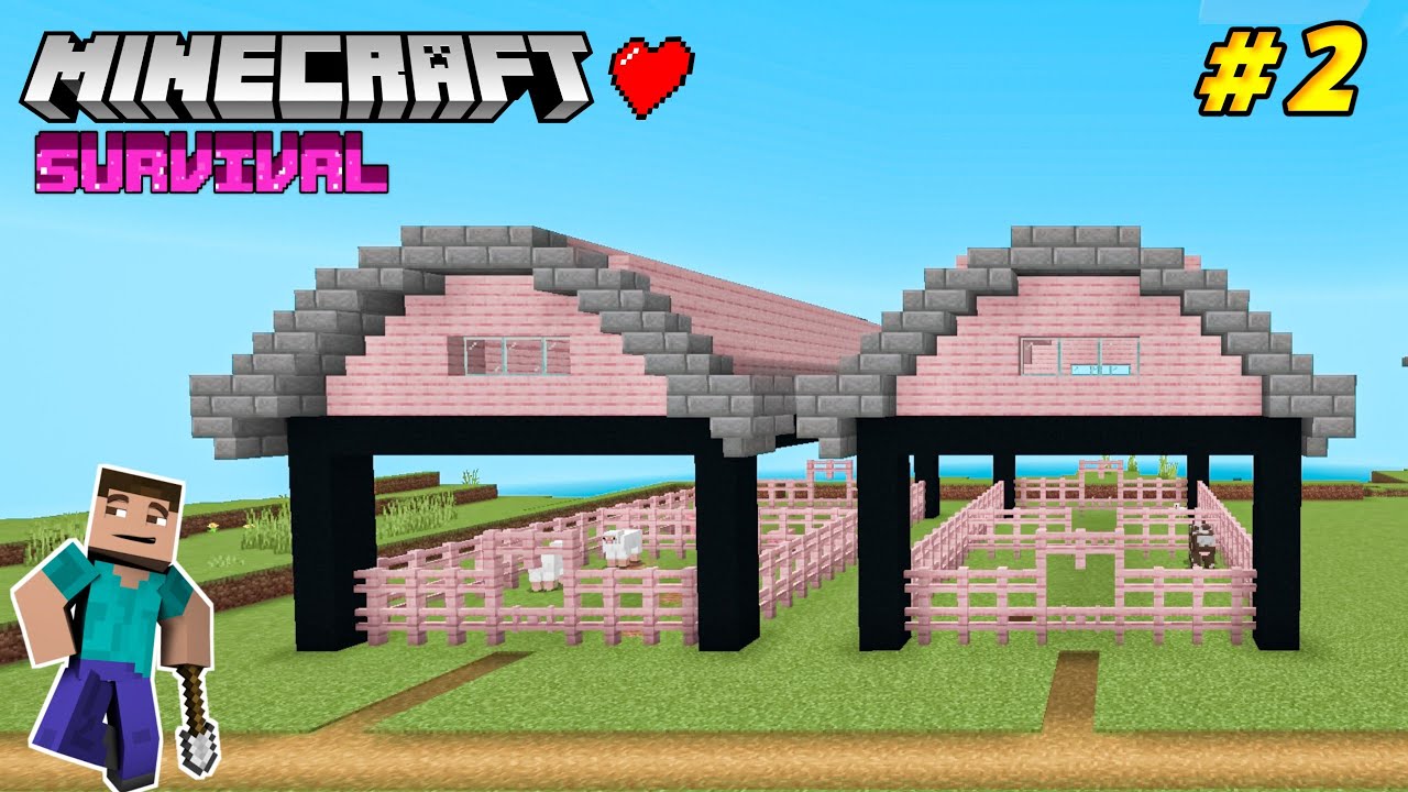 I Built Animal Farm | [Hindi] Minecraft Survival Series Ep 2 | 1.21 # ...