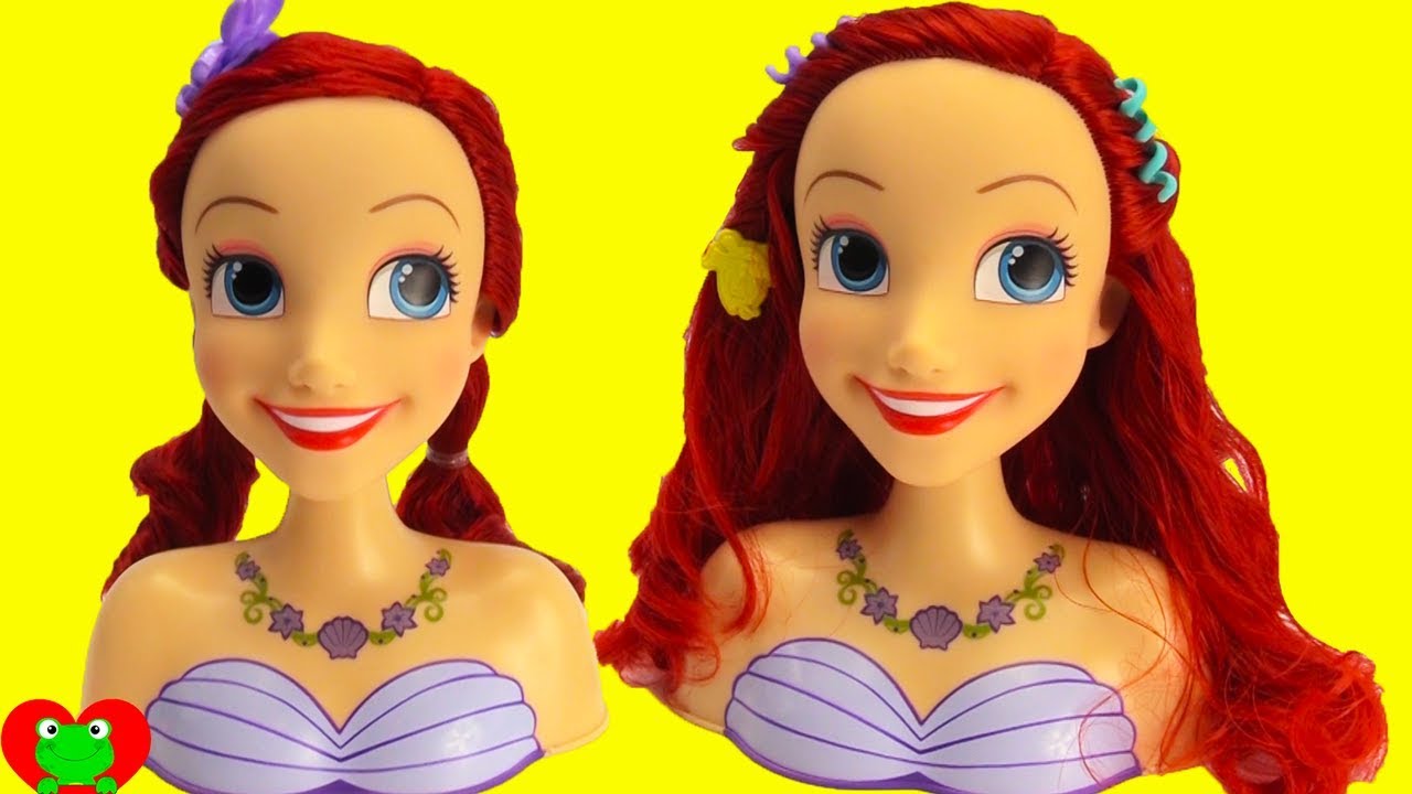 Genie Styles Princess Ariel The Little Mermaid's Hair - YouTube