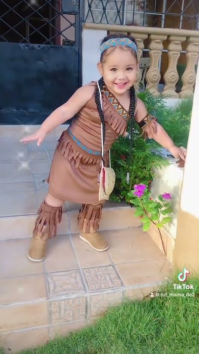 Traje de indígena para mi niña ,Día de la raza. #madres #niñas #niños #diadelaraza #trajes # ...