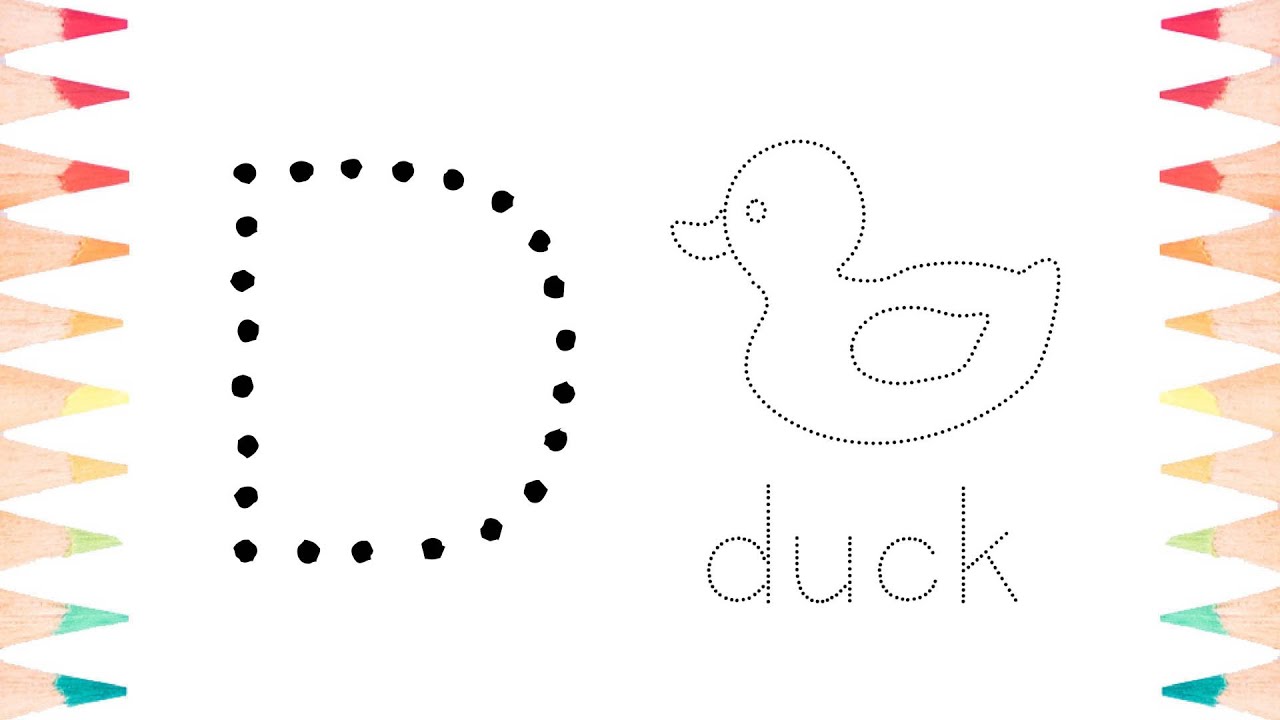 알파벳 Def 점선 따라 쓰고 그림 그리고 색칠하면서 영어 단어를 배우기 Learn Alphabet Def Words With Drawing And