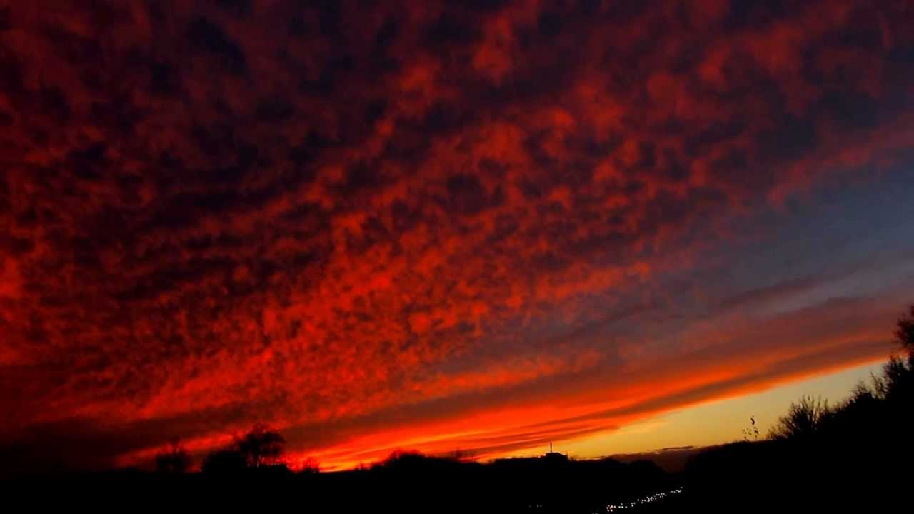 Burning Sky (deep orange sunset) - YouTube