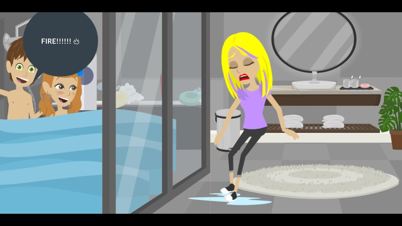 Abby and Luke turn the shower into Calypso/GROUNDED - YouTube