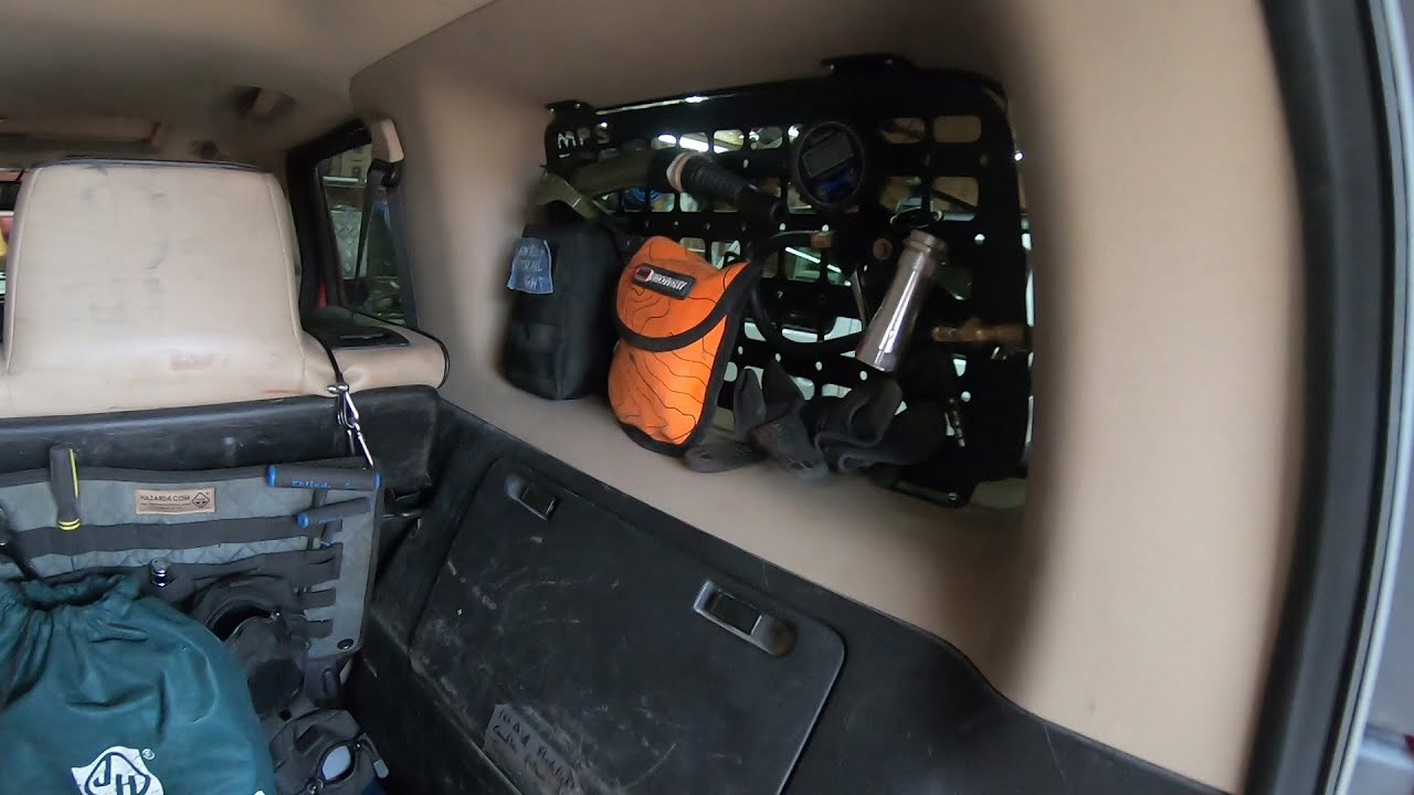 Rear Window Molle Panels for Hummer H3 and a General Update - YouTube