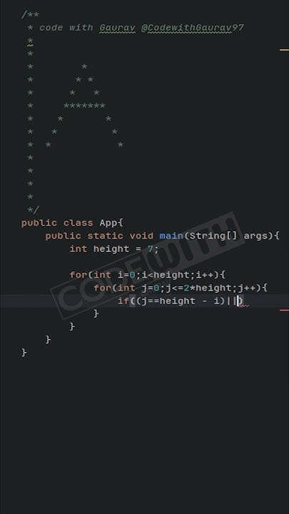 A character #shorts #java #javatutorial #projects #codingtips #pattern #characterpattern - YouTube