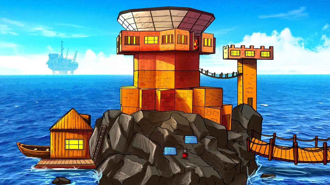 I Built a solo Empire on an ocean rock in Rust... - YouTube