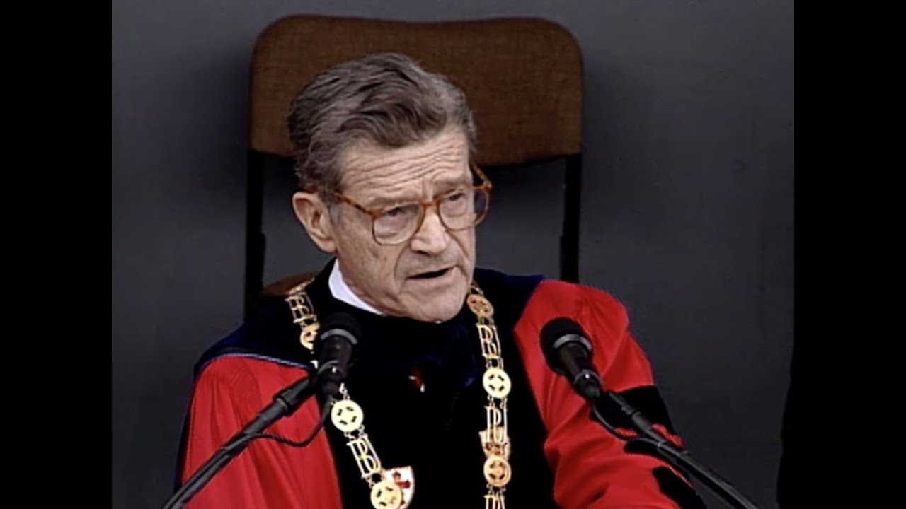 John Silber Commencement Address, May 1996 - YouTube