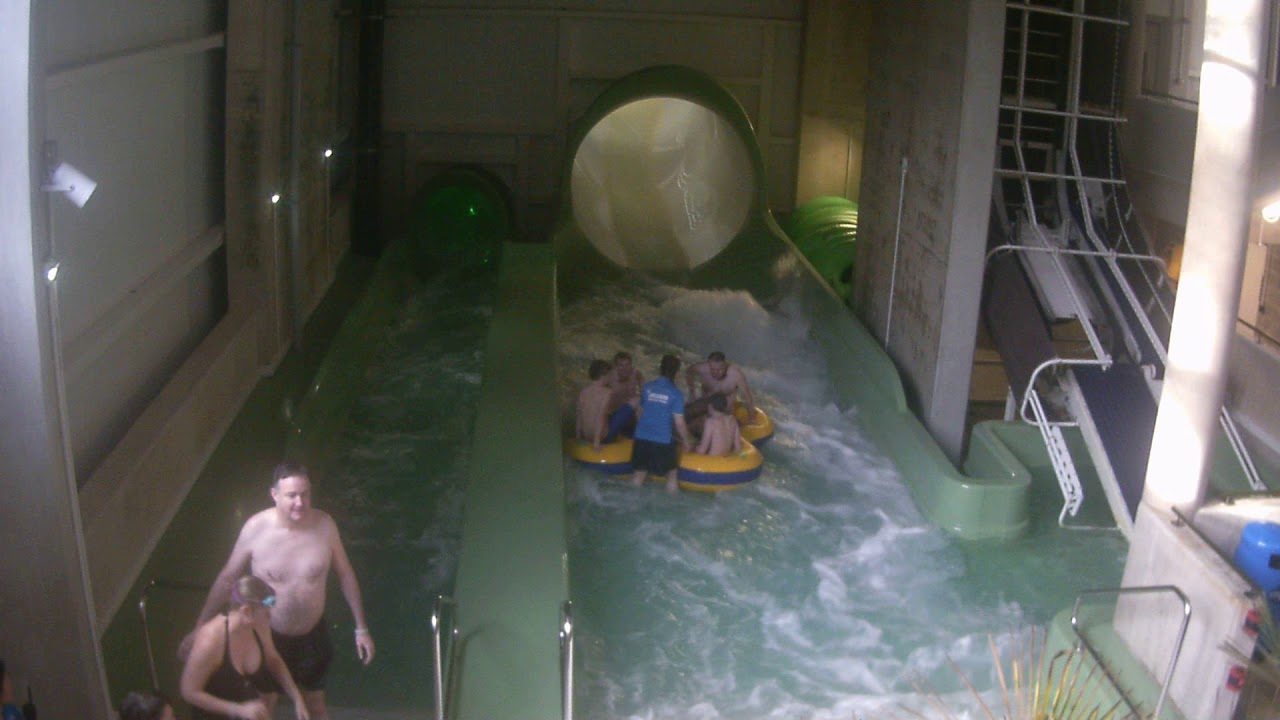 centre parcs longleat - end of Typhoon & Cyclone rides - YouTube