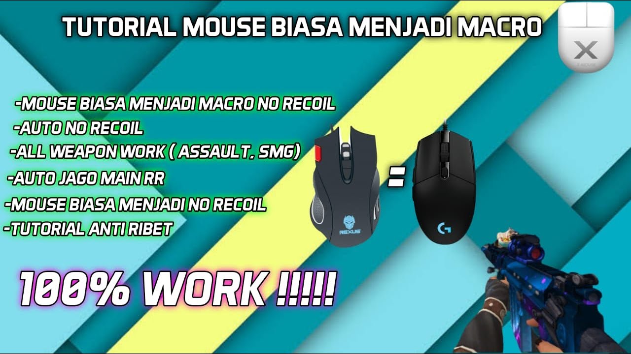TUTORIAL MOUSE BIASA MENJADI MACRO NO RECOIL WORKK ALL MOUSE ...
