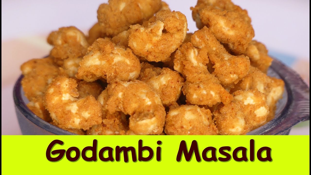 Godambi Masala in Kannada| Masala Cashew in Kannada|Roasted Cashew ...