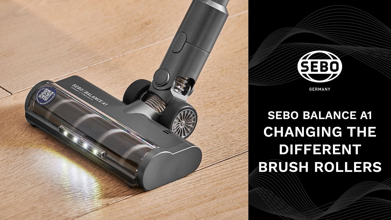 SEBO BALANCE A1 - Changing the different brush rollers - YouTube