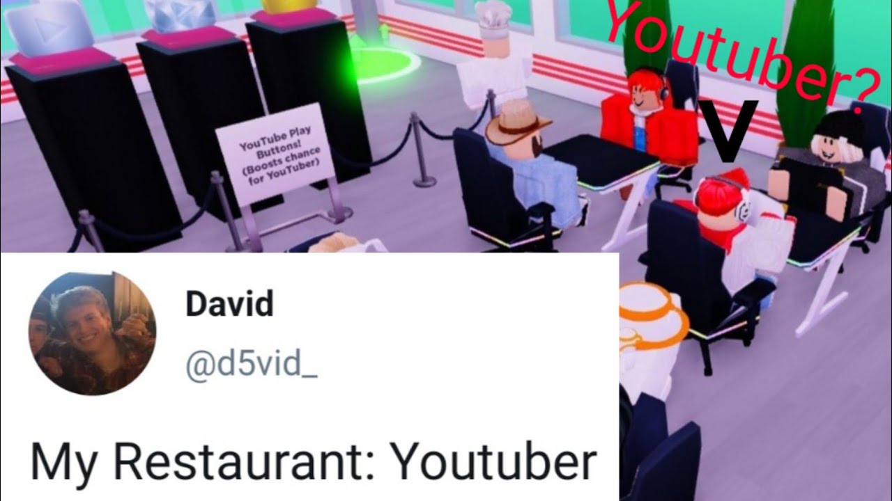 NEW 🎥YOUTUBER🎥 CUSTOMER | My Restaurant - YouTube