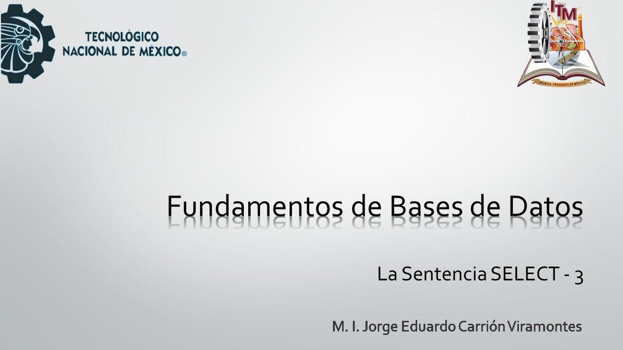 10 1 La sentencia SELECT 3 - YouTube