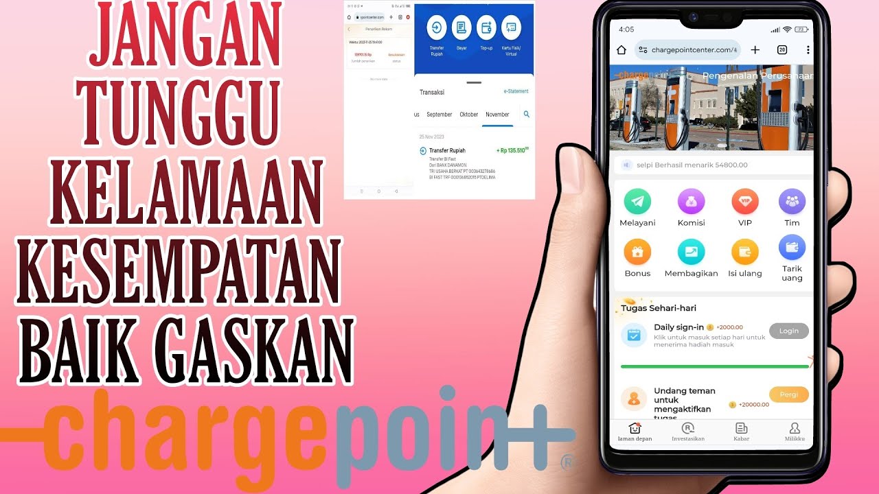 💰REVIEW WEBSITE BARU PENGHASIL UANG 2023 | CHARGEPOINT | REKOMENDASI DICOBA HARGA PLAN ...