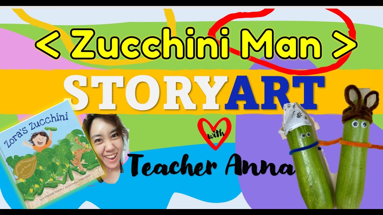 [Art Project] Zucchini Man | 주키니 맨 만들기 - YouTube