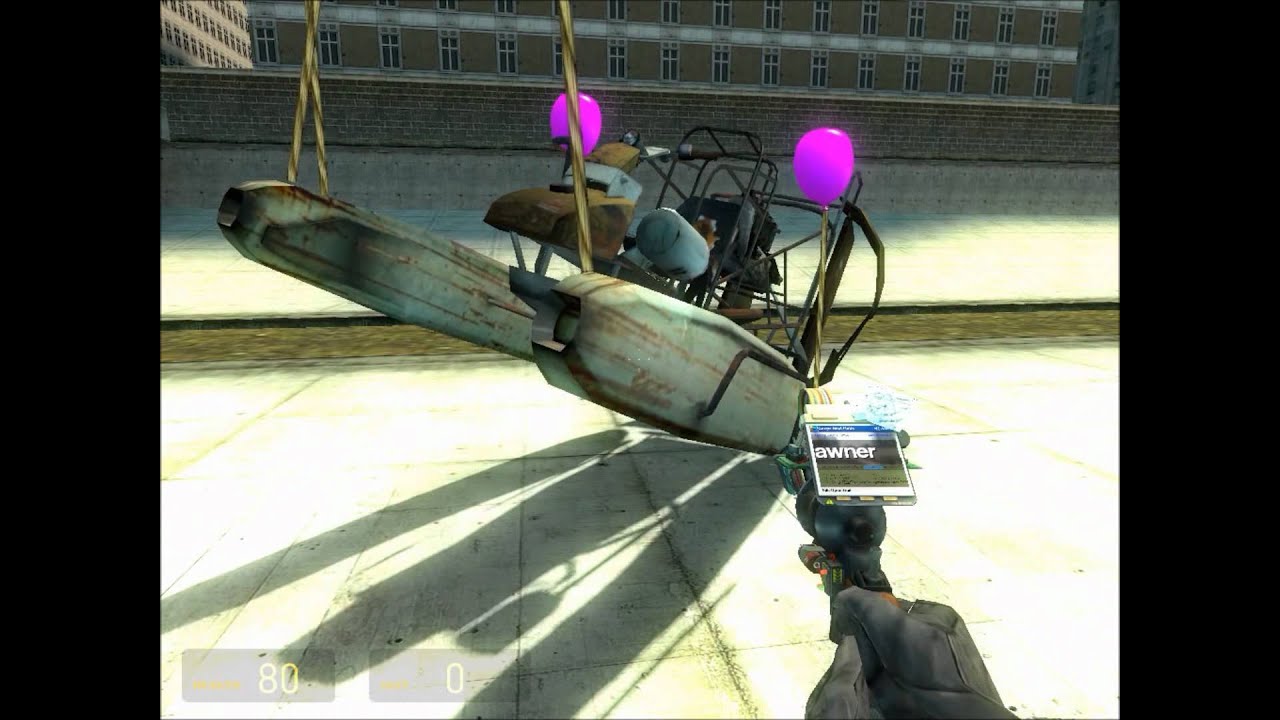 How to make a flying hovercraft in Gmod - YouTube