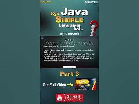 Kya Simple Hai Java #javatutorial #java #shortvideo #shorts #features #programming #viral - YouTube