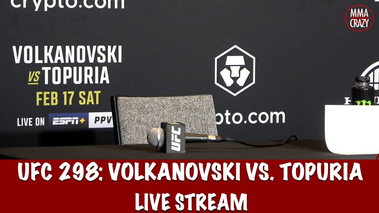 UFC 298: Volkanovski vs. Topuria Media Day Live Stream - YouTube