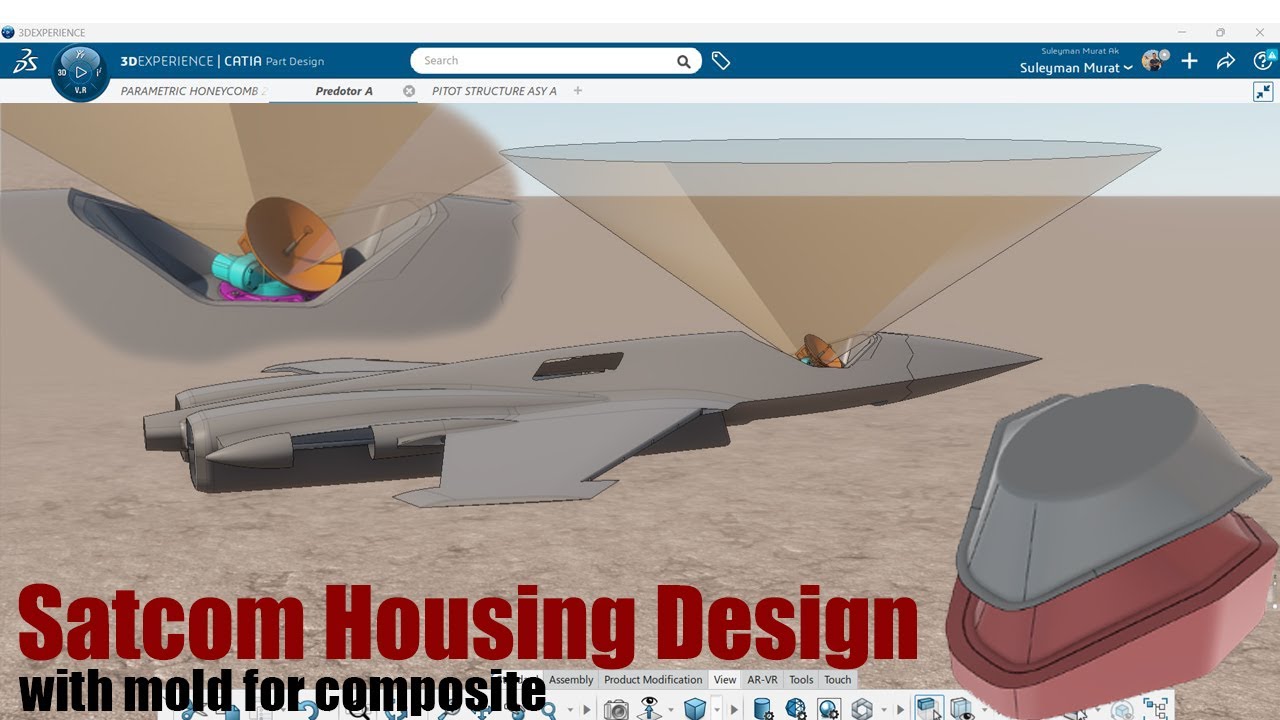 UAV Satcom Housing Design Tutorial — Aerospace Surface Modeling in ...