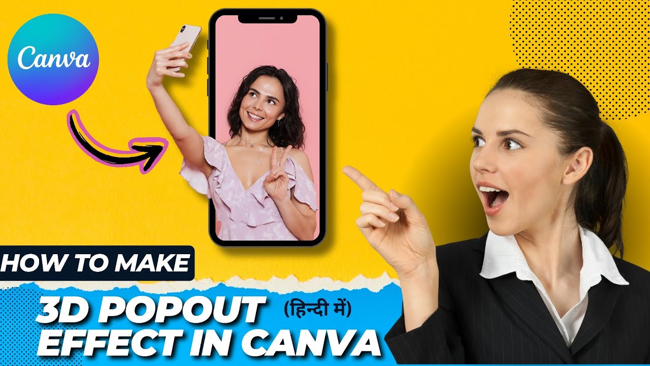 How To Make 3D PopOut Effect In Canva || Canva Photo Editing In Mobile ...