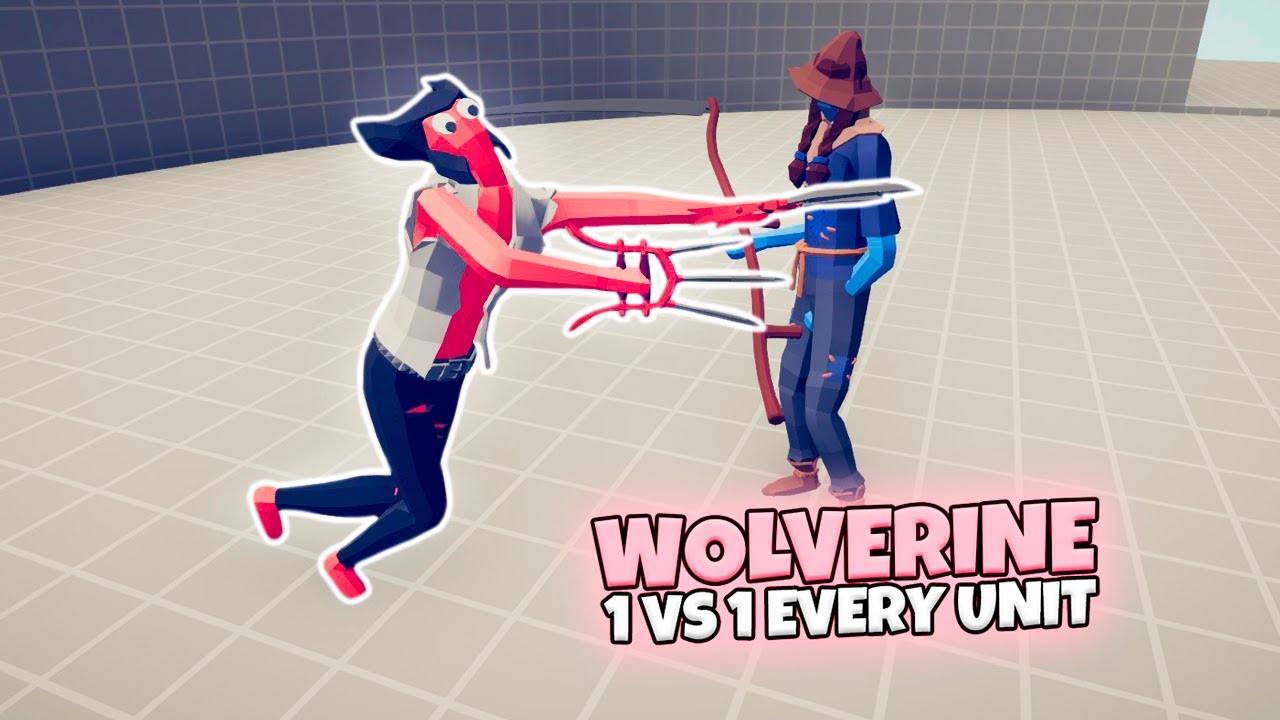 WOLVERINE 1 VS 1 EVERY UNIT | TABS UNIT CREATOR GAMEPLAY - YouTube