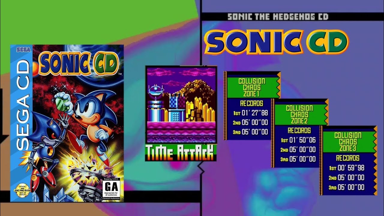 Sonic the Hedgehog CD classic - Time Attack - Collision Chaos Zone ...